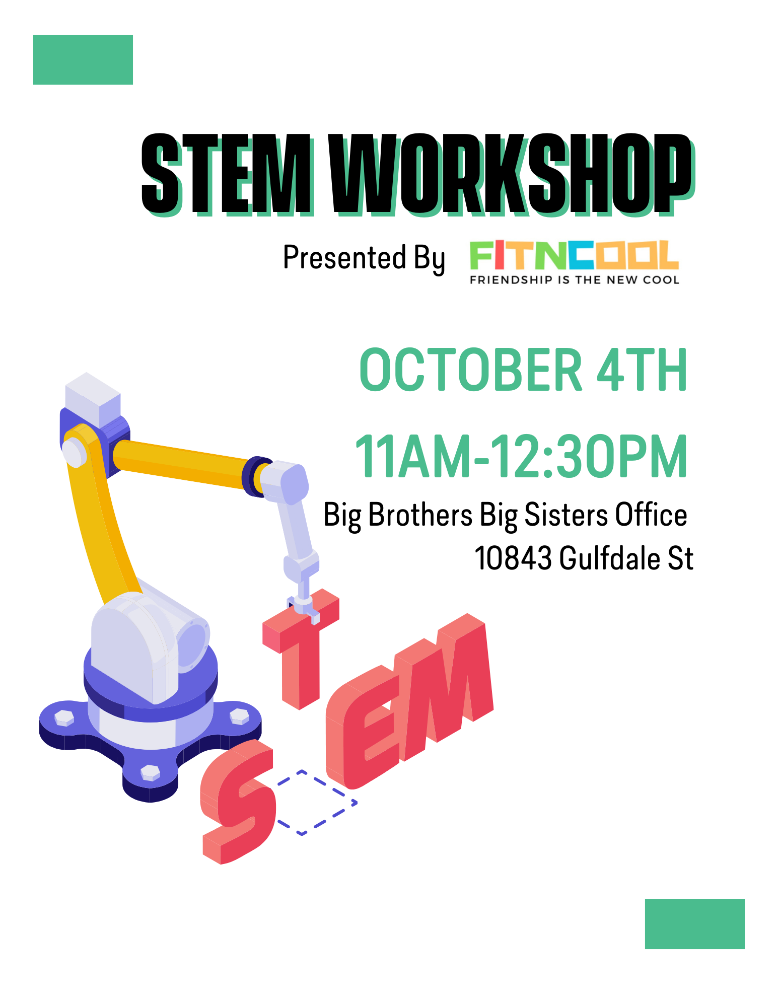 STEM Workshop - Big Brothers Big Sisters of South Texas